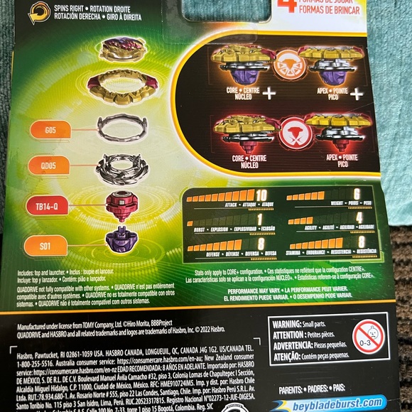 Beyblade | Toys | Beyblade Burst Quaddrivequadstrike Set Of 3 Starter ...